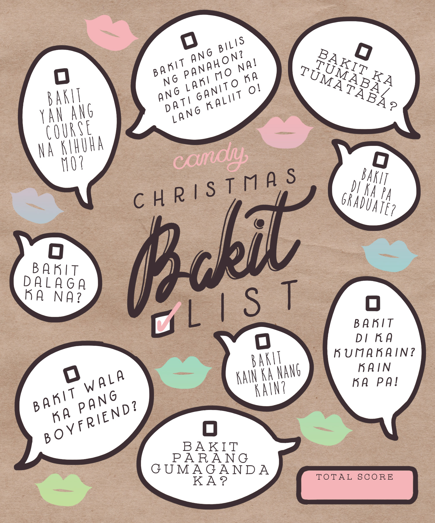 Free Downloadable Game: The Bakit List
